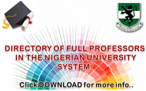 NUC's Directory of Full Professors in the Nigerian University System, 2017. - University Of ...